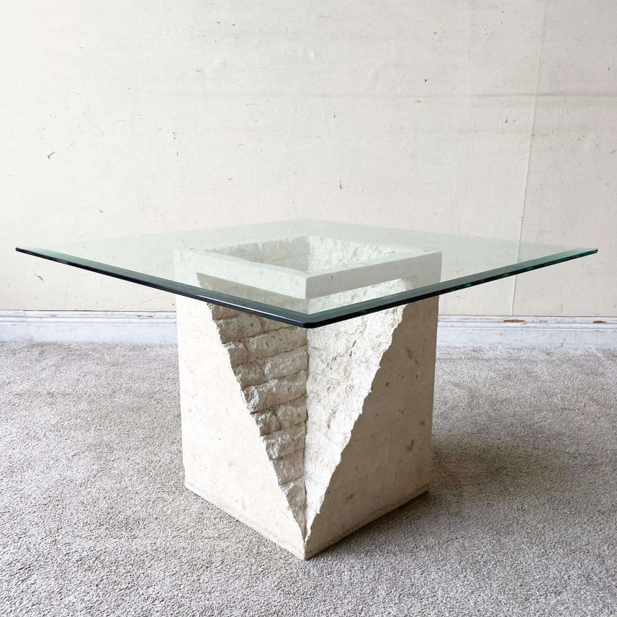 Tessellated stone side table store