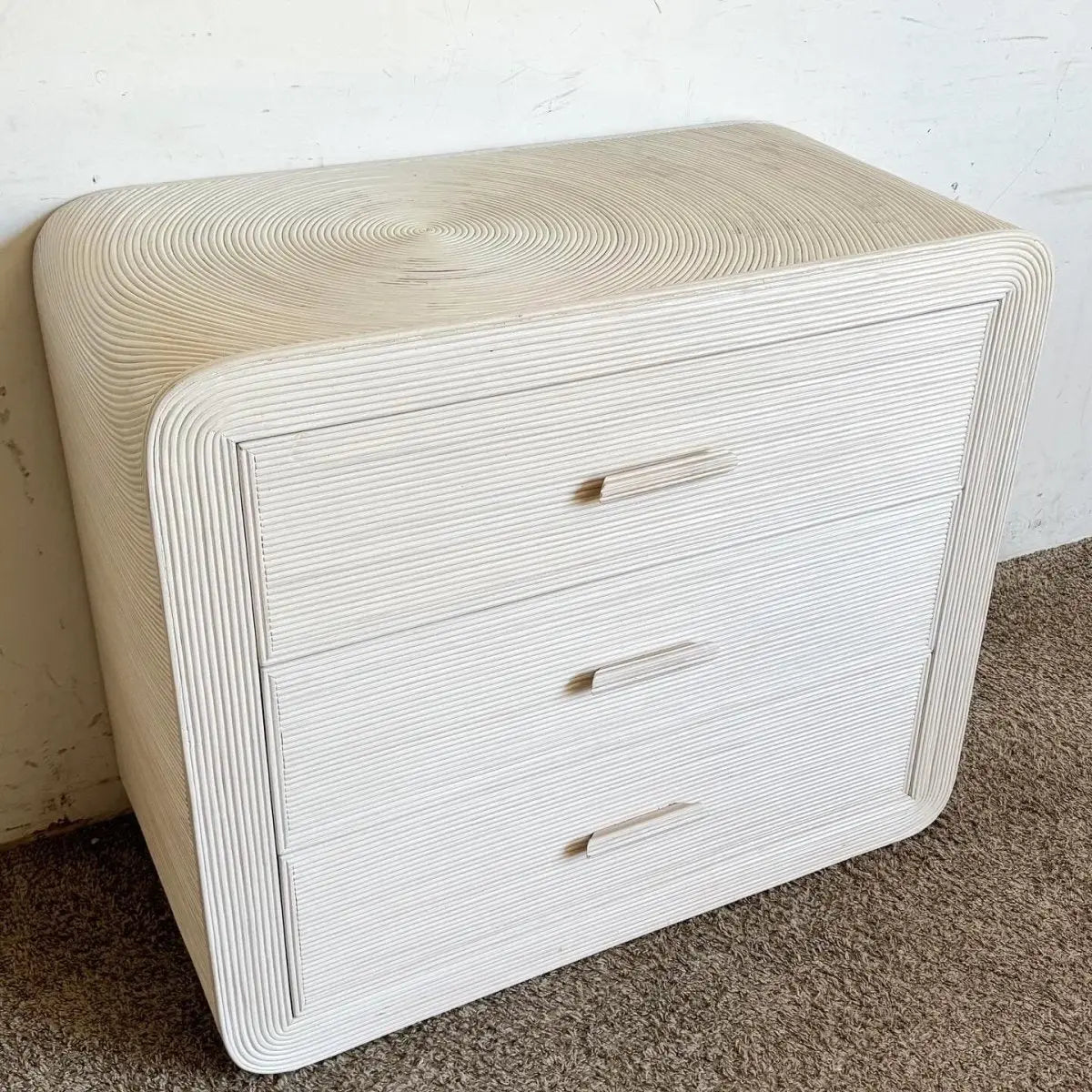Boho Chic White Washed Chest of Drawers – Dolphin & Flamingo