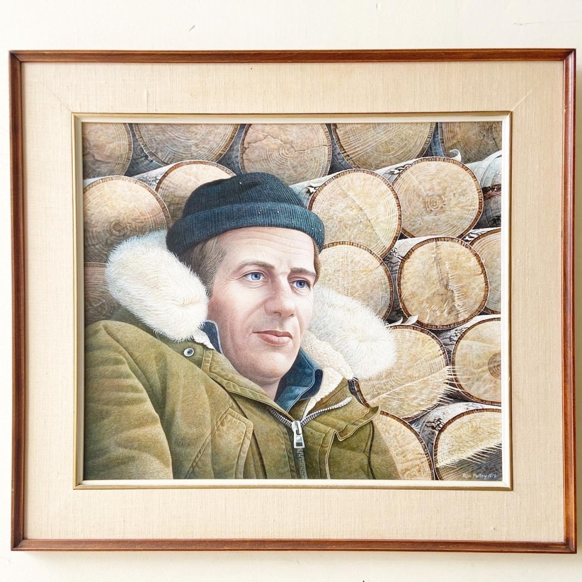 Martin Lake Acrylic Painting – Dolphin & Flamingo